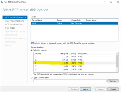 set up iscsi virtual disks as shared storage for an esxi host cluster
