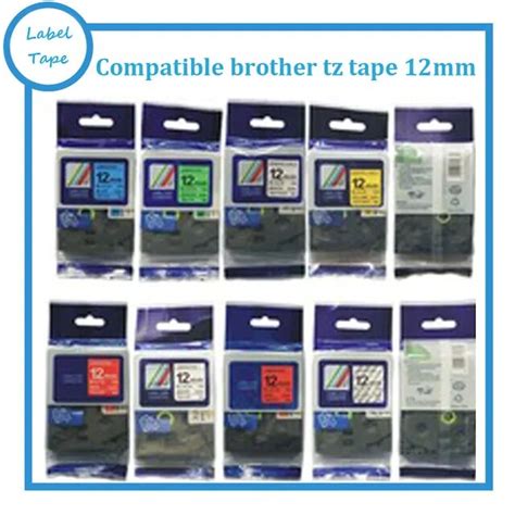 Pk Lot Brother Tze Label Tapes Cassettes Compatible Tze Mm Laminated Tape Tze Tz Tz