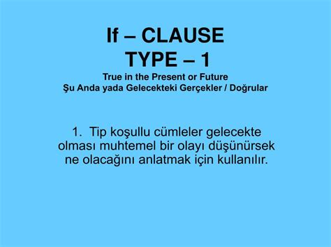 Ppt If Clause Type 0 Powerpoint Presentation Free Download Id