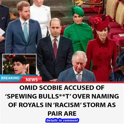Omid Scobie Accused Of ‘spewing Bulls T Over Naming Of Royals In ‘racism Storm As Pair Are