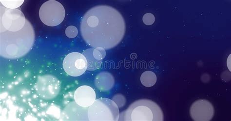 Animation Of Lens Flares And Dots Flying Against Black Background Stock Video Video Of