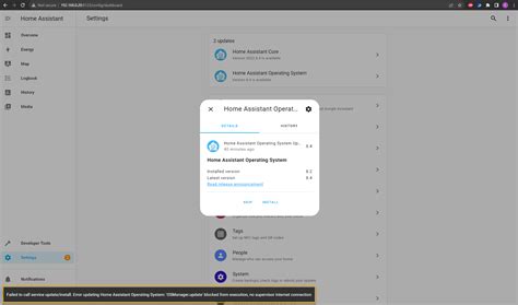 New Ha Vm Install Unable To Update Installation Home Assistant Community