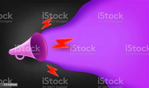 복사 공간이있는 라우드 스피커 3d 벡터 배너 페이퍼커팅에 대한 스톡 벡터 아트 및 기타 이미지 페이퍼커팅 일러스트레이션 휴대용 마이크 Istock