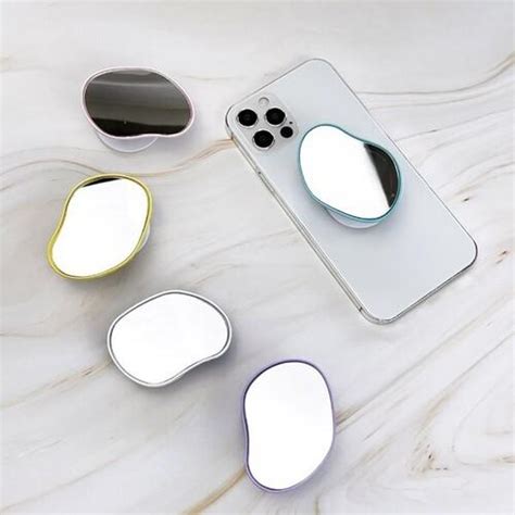 에이히루어 Linkvu 웨이브 거울 미러 폰톡 스마트톡 그립톡 거치대 홀더 미니 손거울 감성 위시버킷