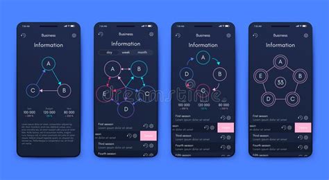 Vector Graphics Infographics With Mobile Phone Template For Creating Mobile Applications