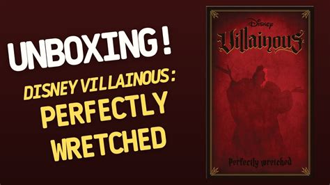 Unboxing Disney Villainous Perfectly Wretched 4k60fps Youtube