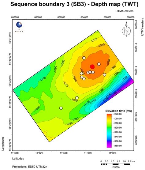 Sequence Boundary 3 Sb3 Time Structural Map In Two Way Travel Time