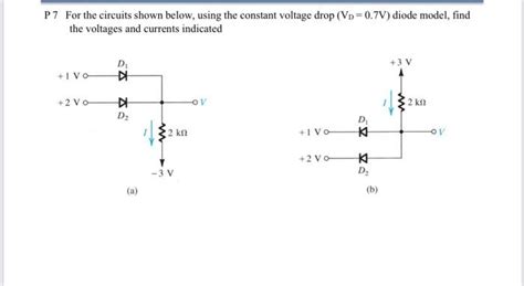 solved 7 for the circuits shown below using the constant