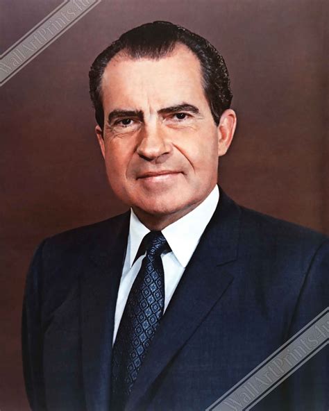 Richard Nixon Portrait Poster 37th Us President Vintage Photo Etsy