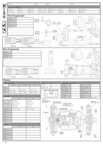 TLR 8IGHT X 2 0 Gas Setup Sheet
