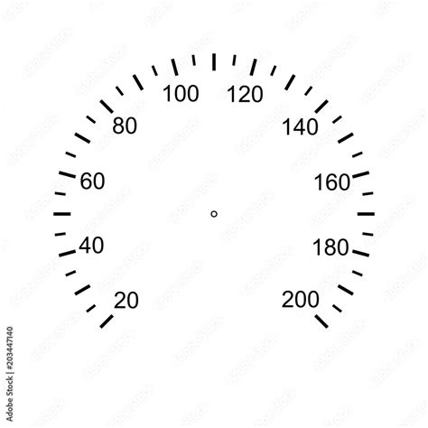Speedometer Face Measuring Circle Scale Measuring Round Scale Level Indicator Measurement