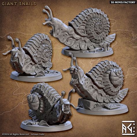 Giant Snails Pack By Artisan Guild Turtlekin Bête De Guerre