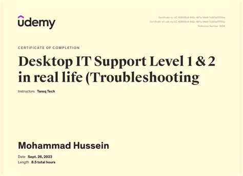 Mohammad Hussein On Linkedin Udemy Itsupport