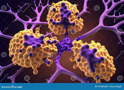 Alzheimers And Dementia Disease Amyloid Plaques Forming Between Neurons 3d Illustration