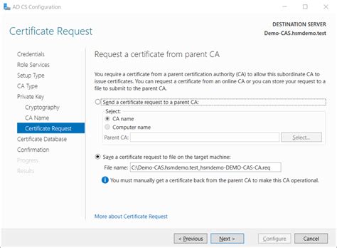 Set Up The Microsoft Ad Cs Role Securosys Docs