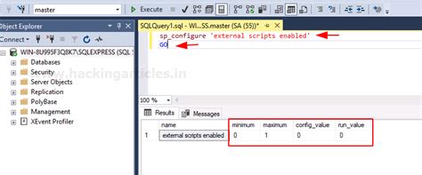 Mssql For Pentester Command Execution With External Scripts Hacking Articles