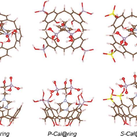 Optimized Structures Of Host Guest Complexes Formed By Free Download Scientific Diagram