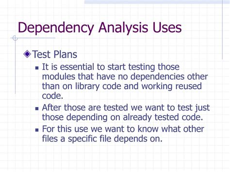 Dependency Analysis Use Cases Ppt Download