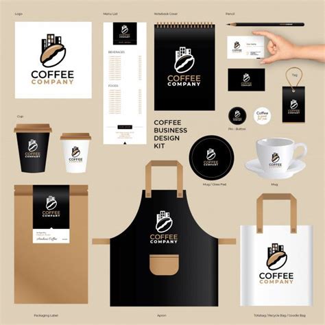 Premium Vector Brand Identity Templates For Coffee Company Coffee Shop Logo Coffee Shop