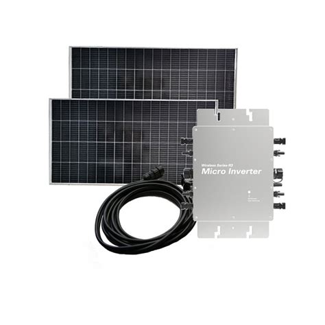 Silver Micro Inverter Solar System Wvc 2000 Hybrid Grid Tie Inverter