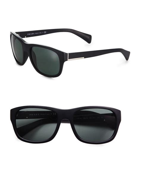 Prada Classic Acetate Sunglasses In Black For Men Lyst