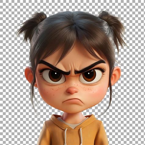 Cute Girl Cartoon Angry Images Free Download On Freepik