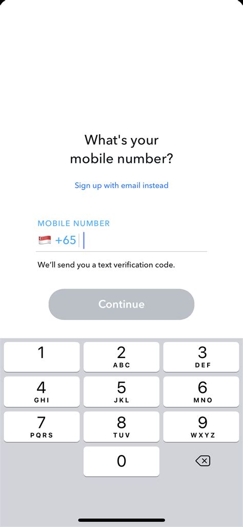 Snapchat Ios Mobile Number Input Form Mobbin — Ui And Ux Design