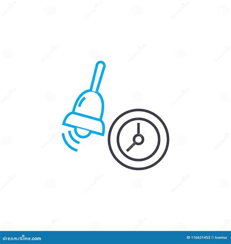 Start Of Classes Vector Thin Line Stroke Icon Start Of Classes Outline