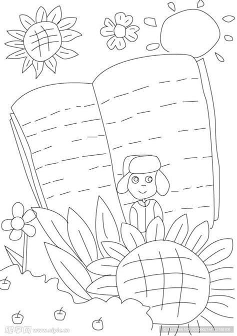 手抄报简笔画模板设计图 广告设计 广告设计 设计图库 昵图网