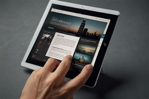 Premium Photo Interactive Tablet Magazine