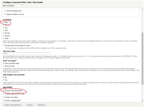 7 how to filter by year of a date not the published date in a view