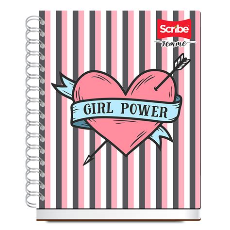 Cuaderno Forma Francesa Scribe Femme Girl Power Raya 150 Hojas Office