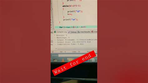Use C Language Code Pattern Dianond Of Star 🌟🌟🌟 Logic Pattern Minded 🔥🔥🔥 Youtube