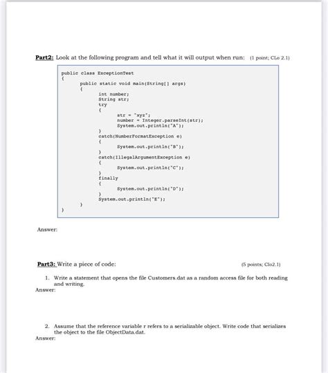 Solved Part2 Look At The Following Program And Tell What It