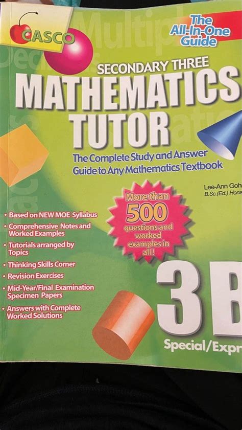 Form 3 Maths Exercise Book 興趣及遊戲 書本 And 文具 補充練習 Carousell