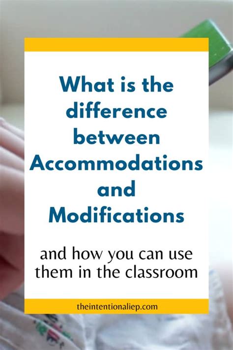 Explaining Accommodations And Modifications To The Iep Team The