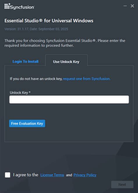 Installing Syncfusion Uwp Installer Syncfusion