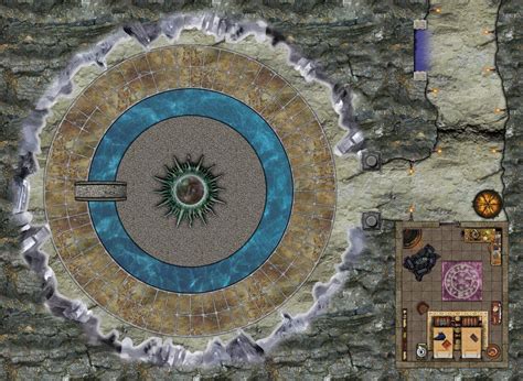 Illithid Ritual Chamber Map With Grid Dnd Mind Flayer Encounter Ideas