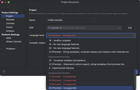 Project Structure Settings Intellij Idea Documentation