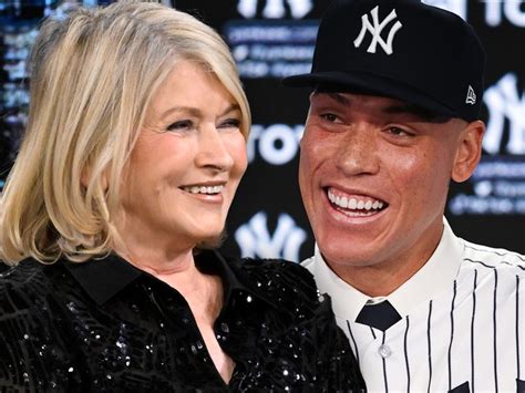 Martha Stewart Gushes Over Aaron Judge Handsome Dude