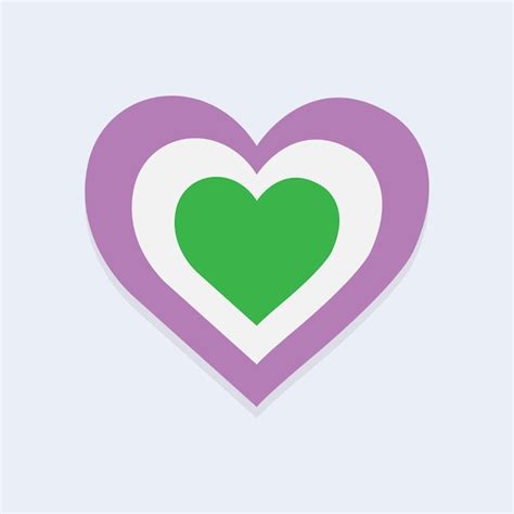 Premium Vector Vector Flat Gender Queer Flag Heart