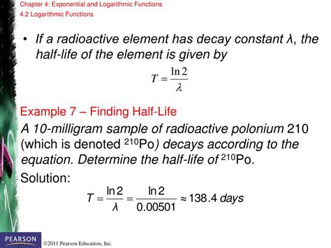 Ppt Chapter 4 Exponential And Logarithmic Functions Powerpoint
