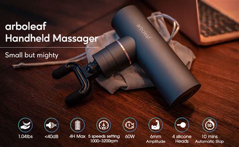Arboleaf Mini Muscle Massager Deep Tissues Massage Gun With Case