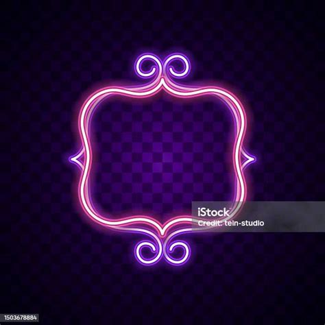 네온 빛 빛 빛 빛나는 반짝이는 배경 벡터 테두리 프레임 테두리 기호 네온 사인 게임 게임 기술 기술 현대 미래 추상 공백 공간 밤 0명에 대한 스톡 벡터 아트 및 기타