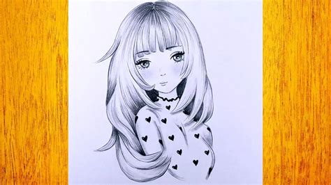 Dibujo De Chica Anime A L Piz C Mo Dibujar Una Chica Hermosa Paso A Paso Tutoriales De Dibujo