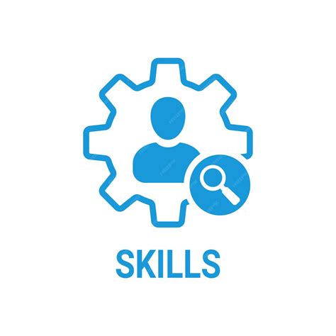 Premium Vector Skills Icon With Research Sign Skills Icon And Explore Find Inspect Symbol