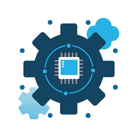 Technology Concept Flat Vector Style Illustration Featuring Firmware Design Elements Premium