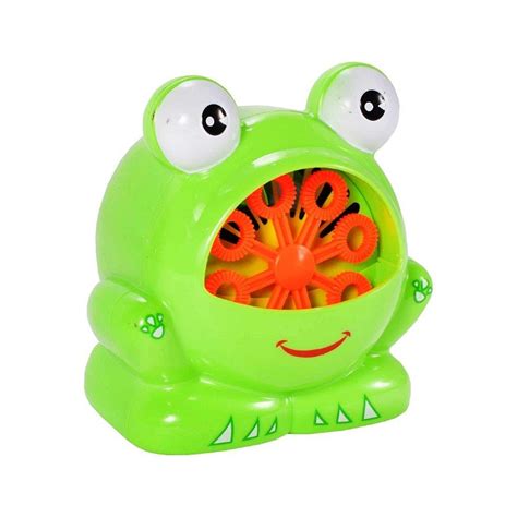 Машина за правене на сапунени мехури форма на жаба 11 х 9 х 13 см Emag Bg