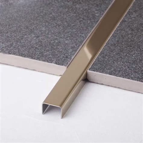 Polished Copper U Shaped Stainless Tile Profile 304 Grade