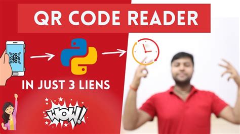 🔥qr Code Reader In Just 3 Lines Using Python Hindi Youtube